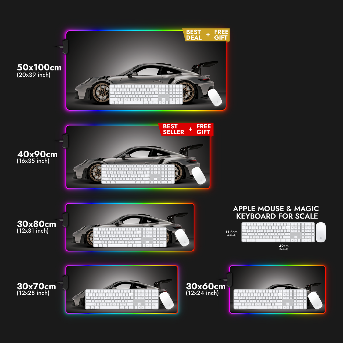 Honda NSX RGB Mousepad