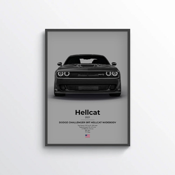 Dodge Challenger SRT Hellcat Widebody Poster